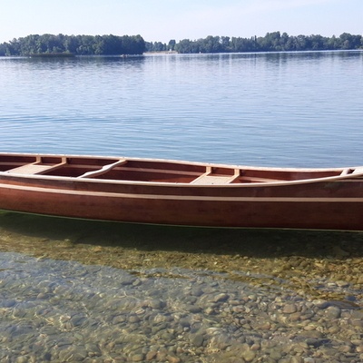 [Pas à pas] Canoë en petites lattes de red cedar. - Enfin! Sur l' eau ...