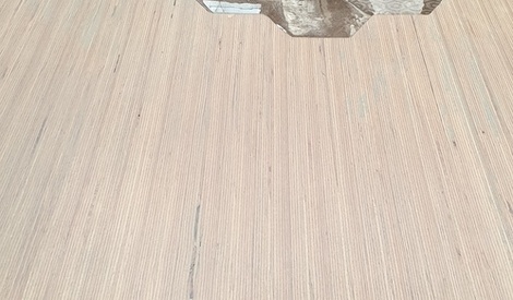 Table de salle à manger en Baubuche multilignes avec inclusion ...