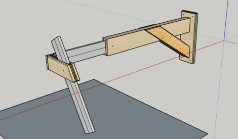 [Plan] Potence avec bras réglable et cape d'aspiration pour scie à format par GorMatm sur L'Air ...