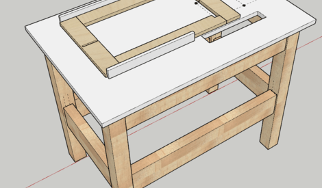 [Plan] Table support Kity 635 par Cinq Sens du Bois sur L'Air du Bois