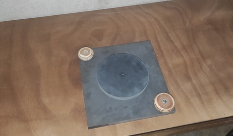 Table et plateau tournant poterie par Blondin sur L'Air du Bois