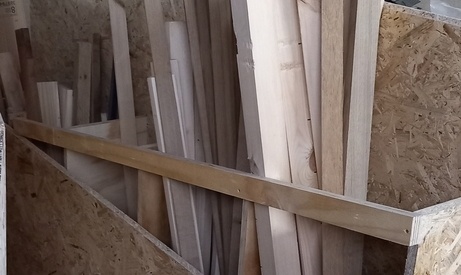 Un rack à chute/panneau par Labranche sur L'Air du Bois