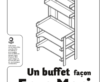 [Plan] Un buffet façon Enzo Mari par Entropie sur L'Air du Bois