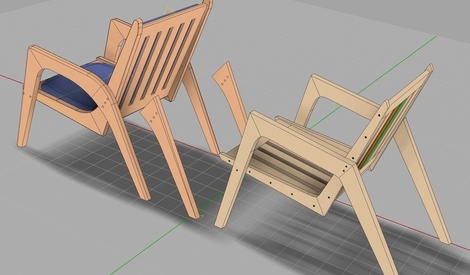[Plan] Fauteuil Mid Century (+1), ebauche plans à partager par masso ...