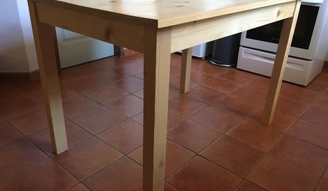 Table de cuisine par Boisjolais sur L'Air du Bois