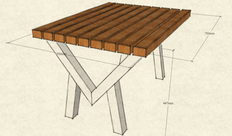 [Plan] Table Basse de jardin par Create Build Repair sur L'Air du Bois