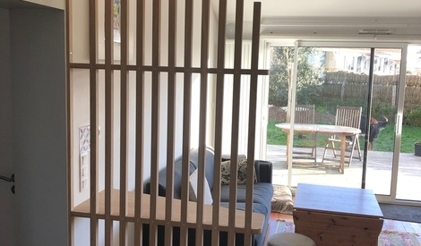 Claustra intérieur en chêne par Mikabois sur L'Air du Bois