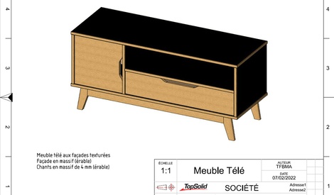 [Plan] Meuble télé par AlbertG sur L'Air du Bois