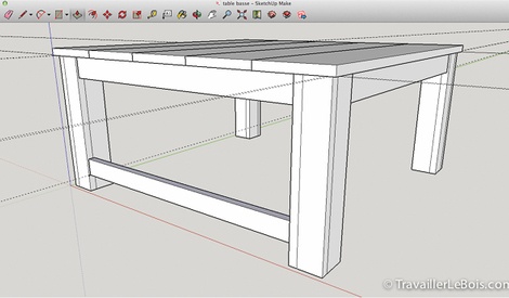 [Plan] Table basse en chêne massif par TravaillerLeBois sur L'Air du Bois