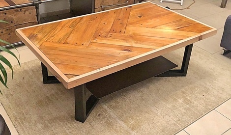 Table basse de style industriel par BerengerDesign sur L'Air du Bois