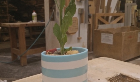 Pot de fleur corian par Luc4973 sur L'Air du Bois