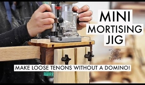 Mini Mortising Jig for LOOSE TENON Joinery! No Domino required! You can ...