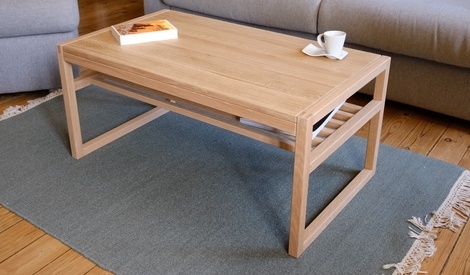 Table basse en chêne par MatthieuP sur L'Air du Bois