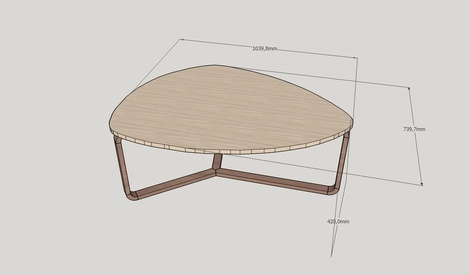 [Plan] Table basse 3 pieds par chênedinspiration sur L'Air du Bois