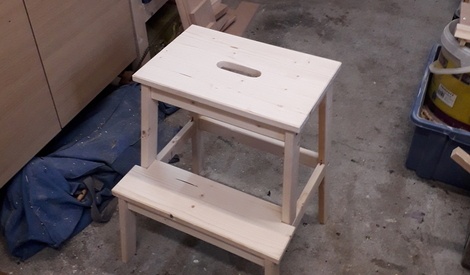 Marche pied inspiration suédoise par Copeaux d'un soir sur L'Air du Bois