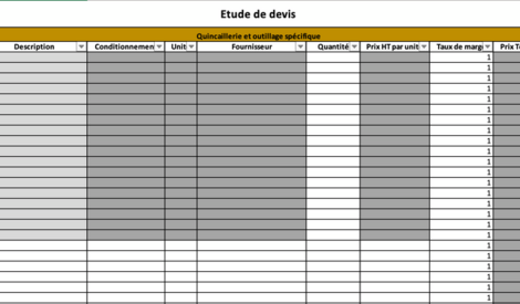 [Plan] Feuille Excel pour élaboration d'un devis par BasileG sur L'Air ...