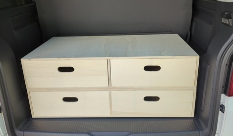 Caissons de rangement pour van par Toon sur L'Air du Bois