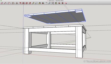 [Plan] Table basse en chêne massif par TravaillerLeBois sur L'Air du Bois
