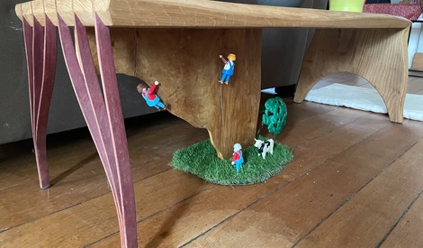 Un rocher d'escalade... ou bien une table ? par SDand sur L'Air du Bois