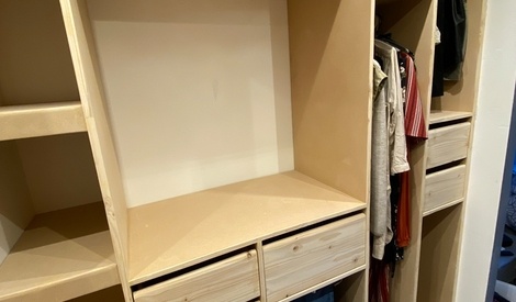 Dressing en MDF par lesbricolesdalex sur L'Air du Bois