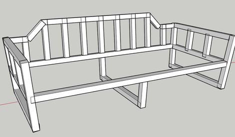 [Plan] Canapé 3 places (assise 190x80) par Colin Leroy-Mira sur L'Air ...