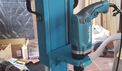 La perceuse verticale ou colonne version DIY par Regisc sur L'Air du Bois