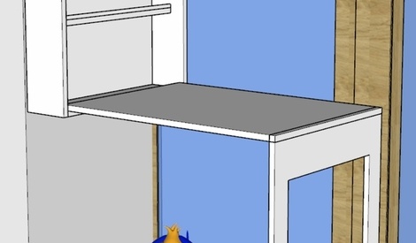 [Plan] Tablette d'appoint repliable avec étagère par PierreDANS sur L ...