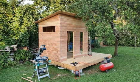 Cabane en bois par Kimengumy sur L'Air du Bois