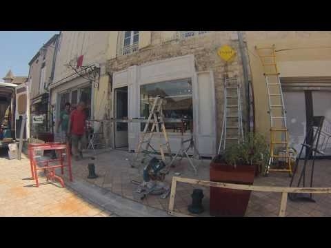 Mise en place d'une devanture de boutique en applique trouvé par Dibou ...