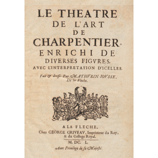 Le Théâtre de l'art de charpentier de Mathurin Jousse sur L'Air du Bois